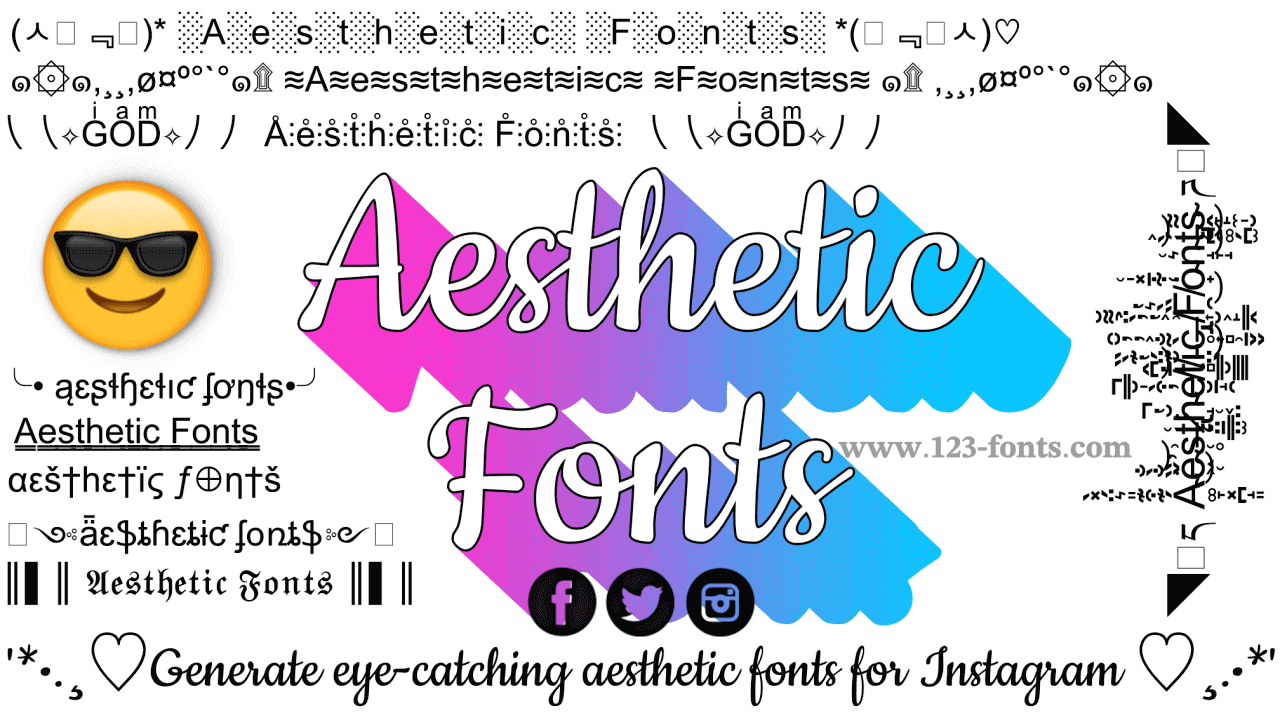 Aesthetic Fonts #𝟙🔥 𝕮𝖔𝖕𝖞 ⓐⓝⓓ 𝓟𝓪𝓼𝓽𝓮 123-Fonts👌